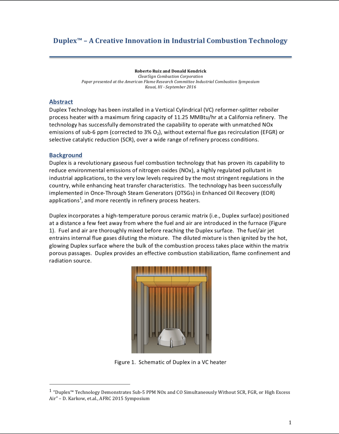 ClearSign Technology Library - Find articles and white papers for burners